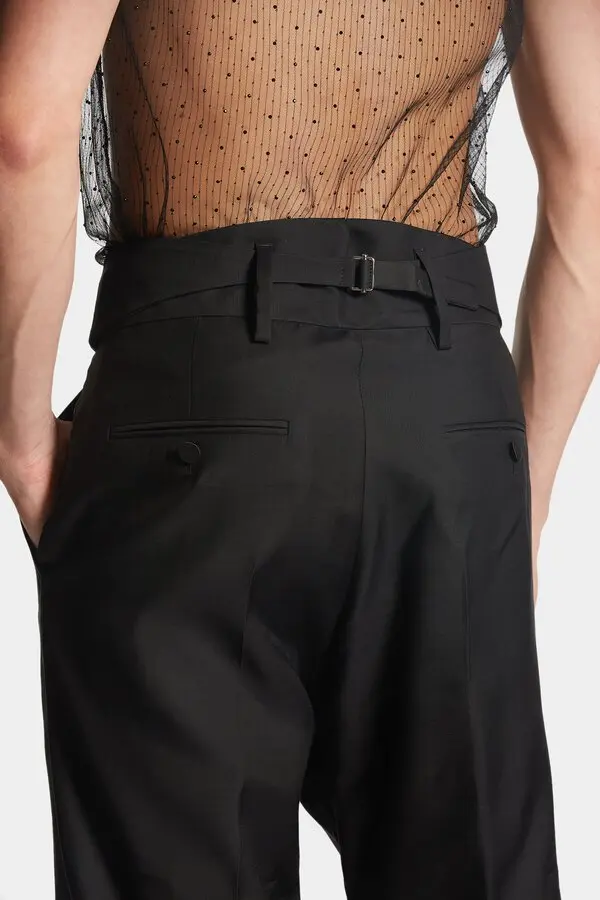 Dsquared2 Wool And Silk Tuxedo Trousers