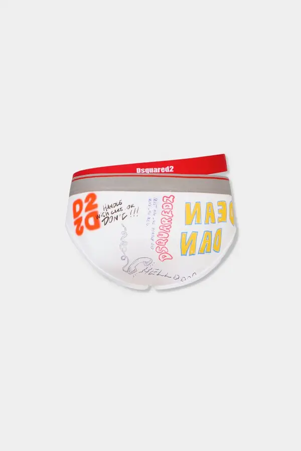 Dsquared2 Graffiti Logo Briefs