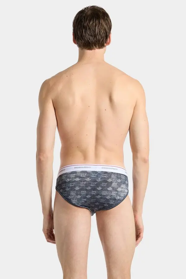 Dsquared2 Monogram Brief - Light Blue