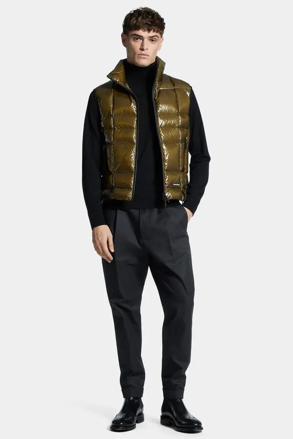 Dsquared2 One Pleat Cotton Trouser - Black