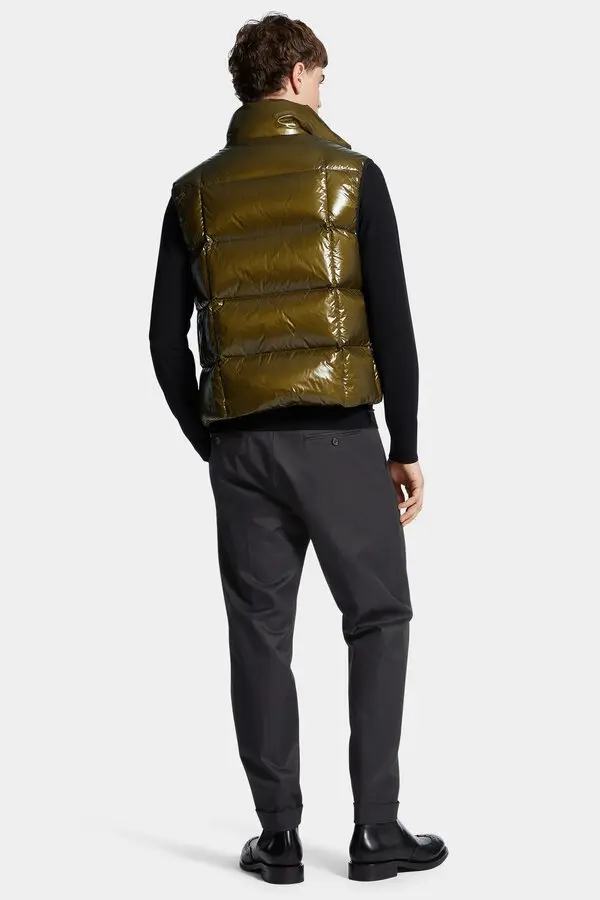 Dsquared2 One Pleat Cotton Trouser - Black