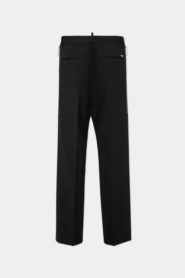 Dsquared2 Relaxed Fit Trousers With Side Zip Detail