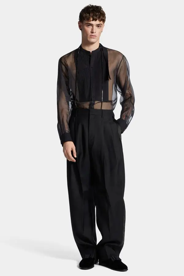 Dsquared2 Two Pleats Tuxedo Pant