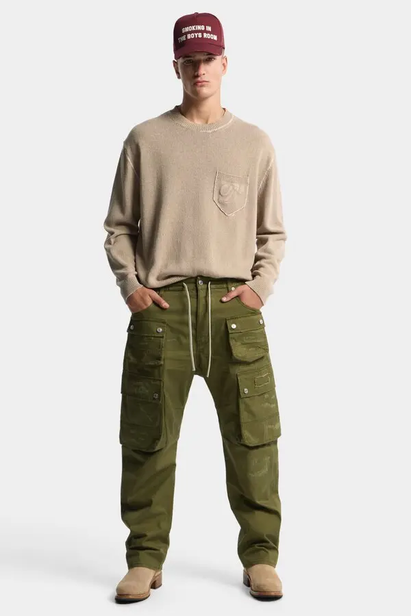Dsquared2 Cargo Trousers With Multiple Pockets - Green
