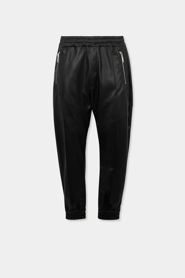 Dsquared2 Faux Leather Jogging Pants - Black