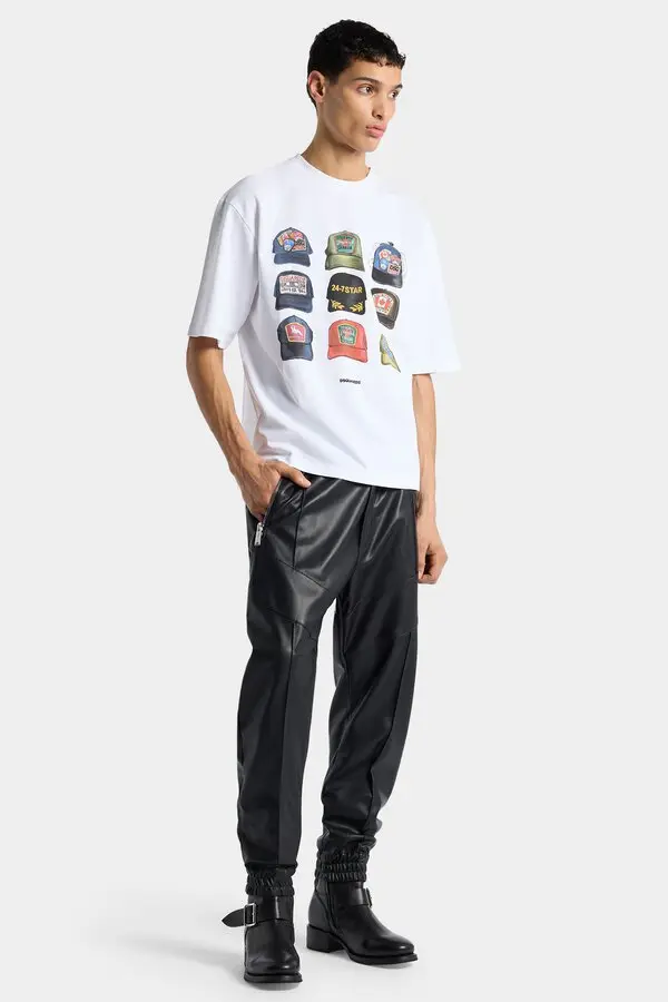 Dsquared2 Faux Leather Jogging Pants