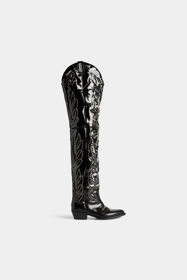 Dsquared2 Over-the-knee Cowboy Boots - Black