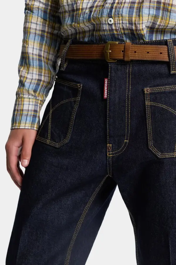 Dsquared2 Dark Wash Denim Jeans - Blue