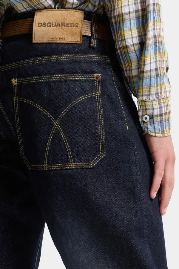 Dsquared2 Dark Wash Denim Jeans - Blue