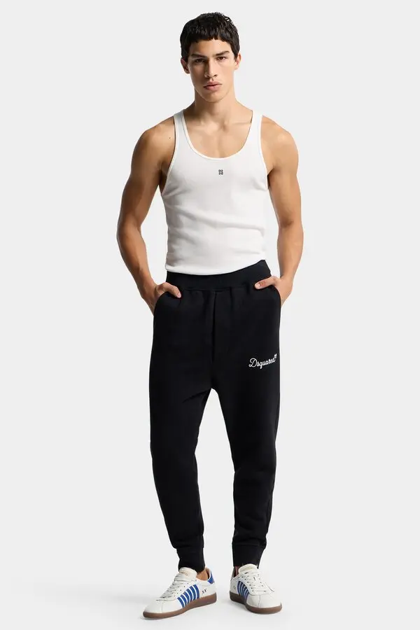 Dsquared2 Signature Jersey Joggers - Black