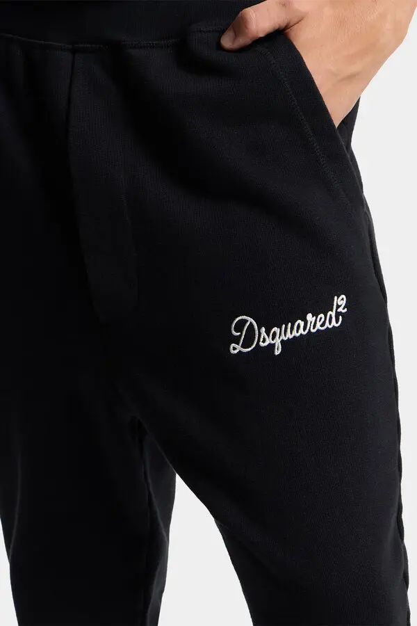 Dsquared2 Signature Jersey Joggers - Black