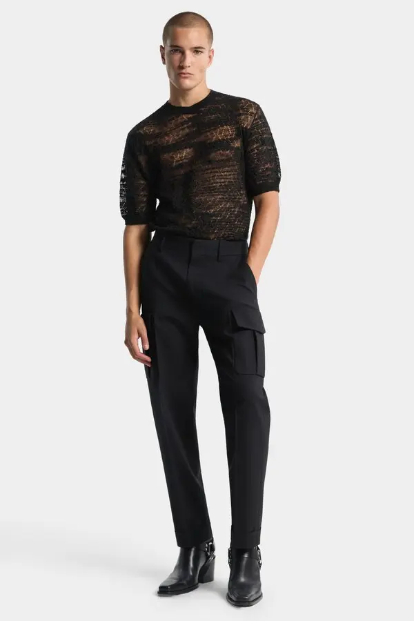 Dsquared2 Tropical Wool Straight Cargo Pants