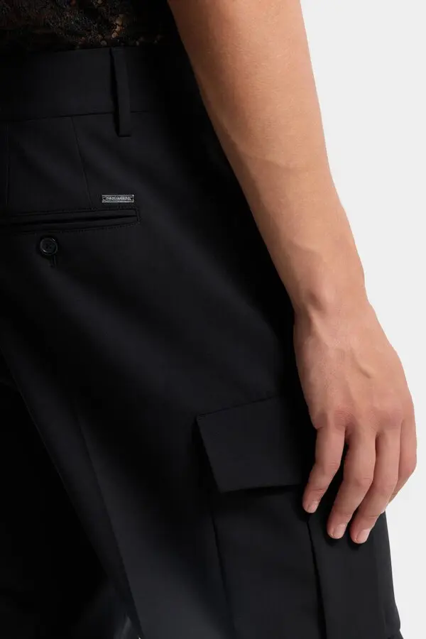 Dsquared2 Tropical Wool Straight Cargo Pants