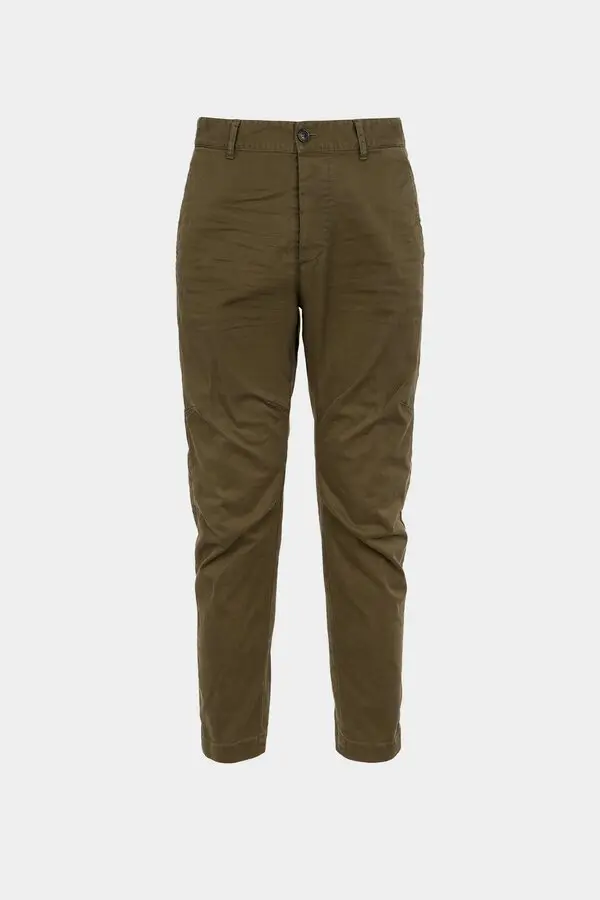 Dsquared2 Stretch Cotton Twill Barrel-leg Chinos - Yellow
