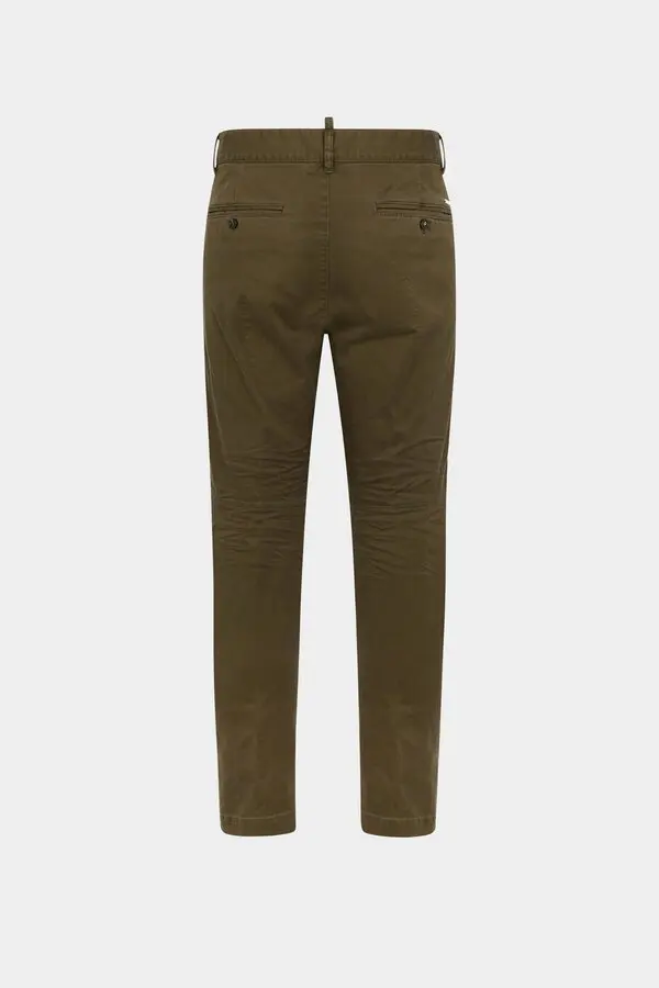 Dsquared2 Stretch Cotton Twill Barrel-leg Chinos - Yellow