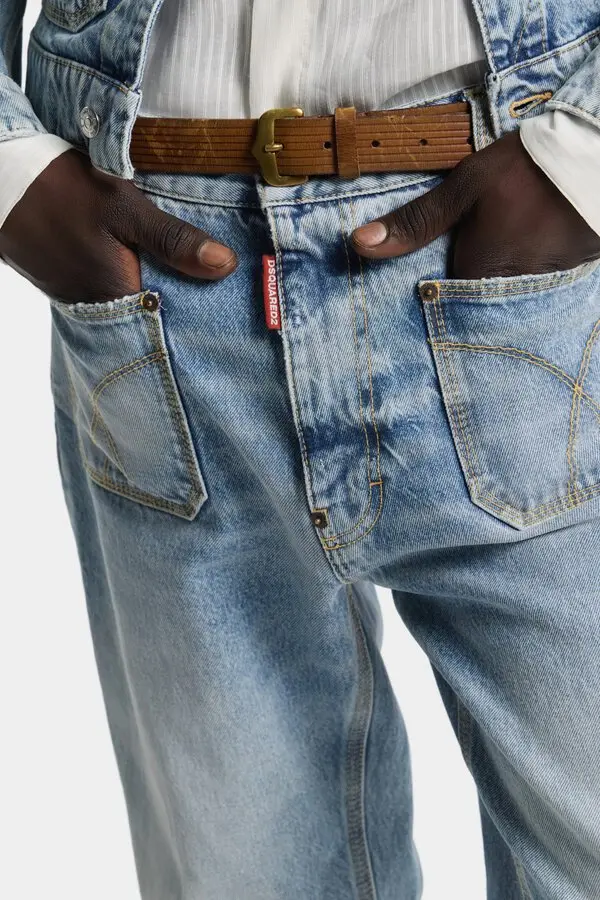 Dsquared2 Light Wash 70's Inspired Denim Pants