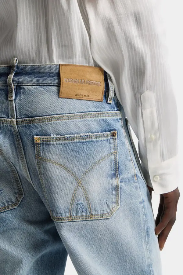 Dsquared2 Light Wash 70's Inspired Denim Pants