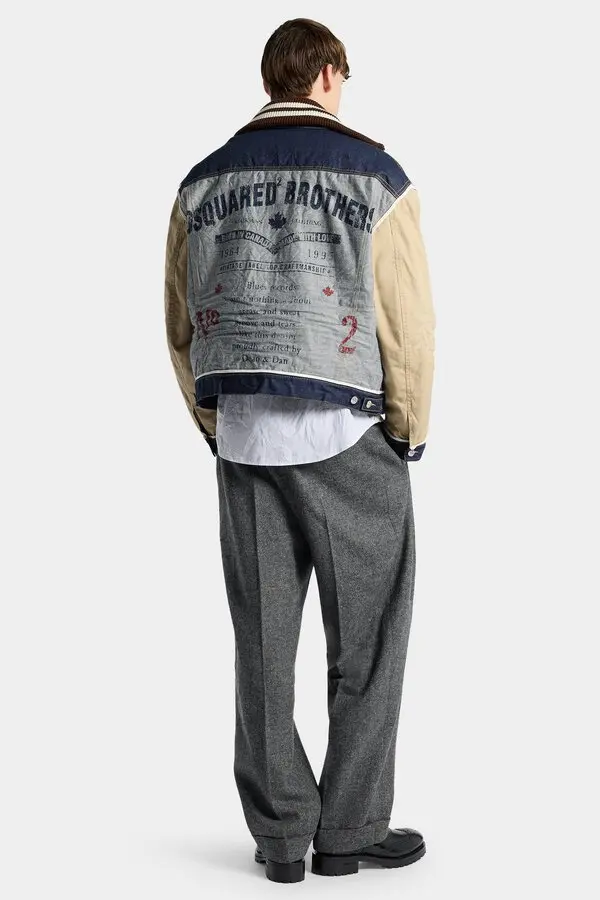 Dsquared2 Shetland Wool Wide Pleat Trousers