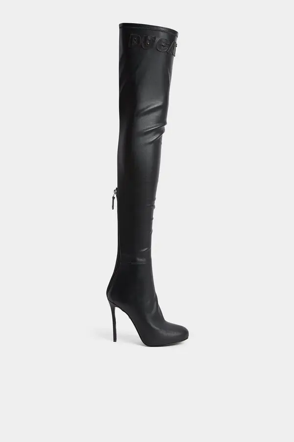 Dsquared2 X Ducati Over-the-knee Stiletto Boots - Black