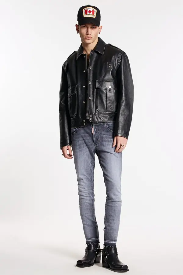 Dsquared2 Grey Proper Wash Super Twinky Jeans - Black