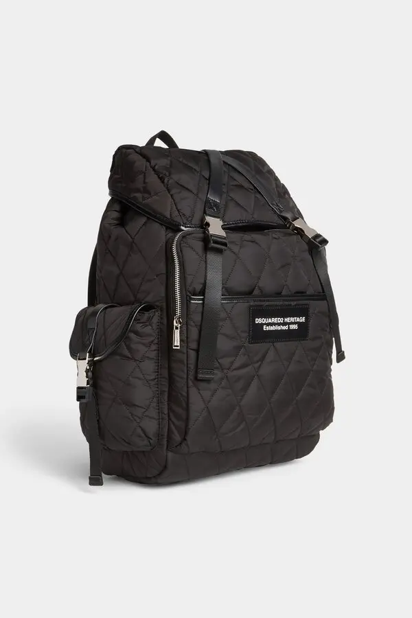 Dsquared2 Heritage Quilted Nylon Backpack