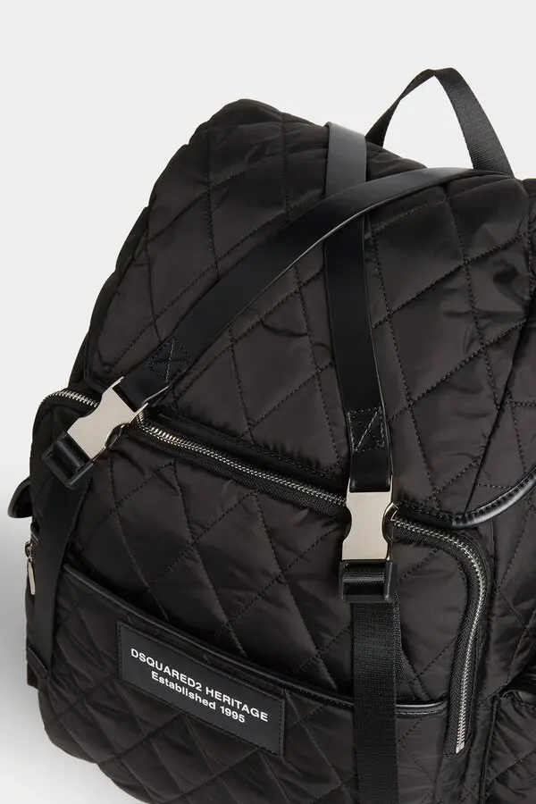 Dsquared2 Heritage Quilted Nylon Backpack