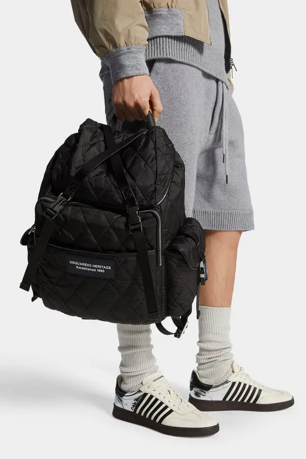 Dsquared2 Heritage Quilted Nylon Backpack