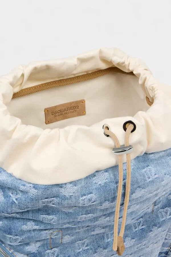 Dsquared2 Monogram Denim Backpack