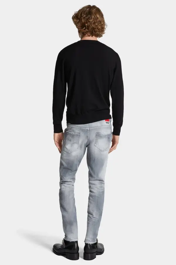 Dsquared2 Brushed Wash Skater Jeans - Grey