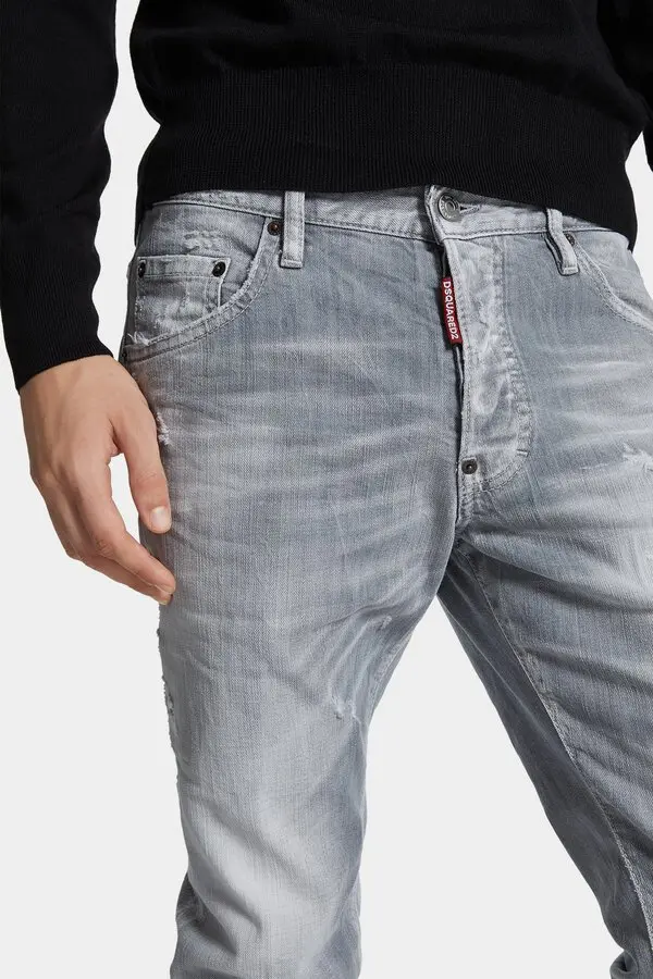 Dsquared2 Brushed Wash Skater Jeans - Grey