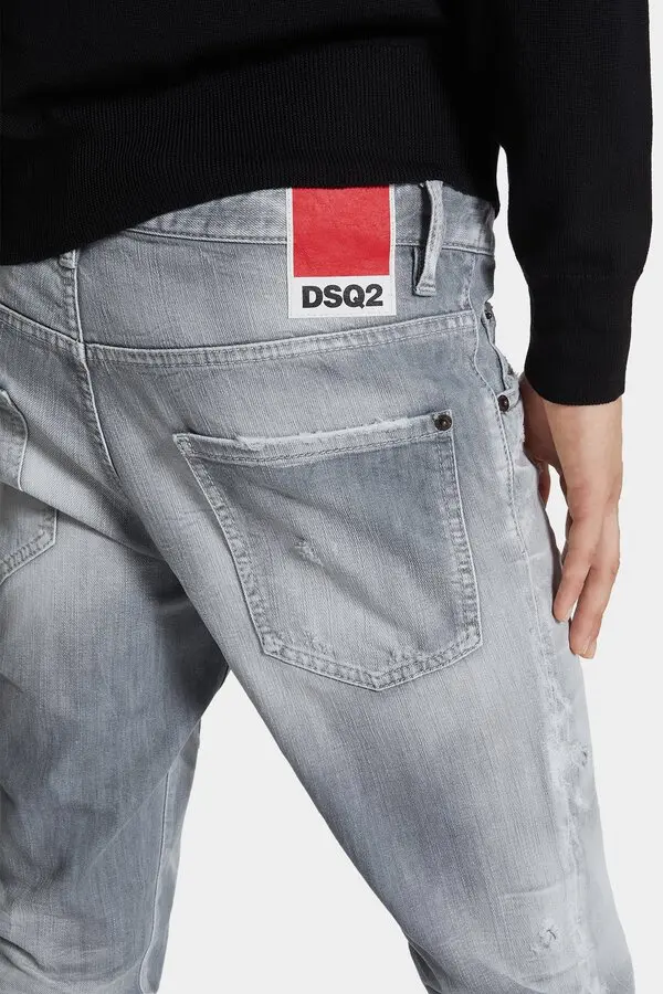 Dsquared2 Brushed Wash Skater Jeans - Grey