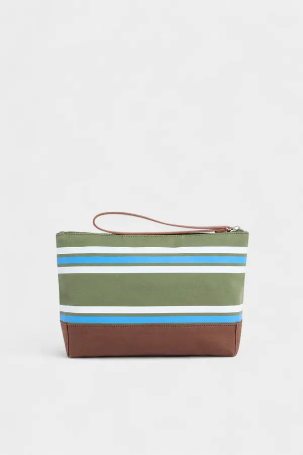 Dsquared2 Striped Canvas Pouch