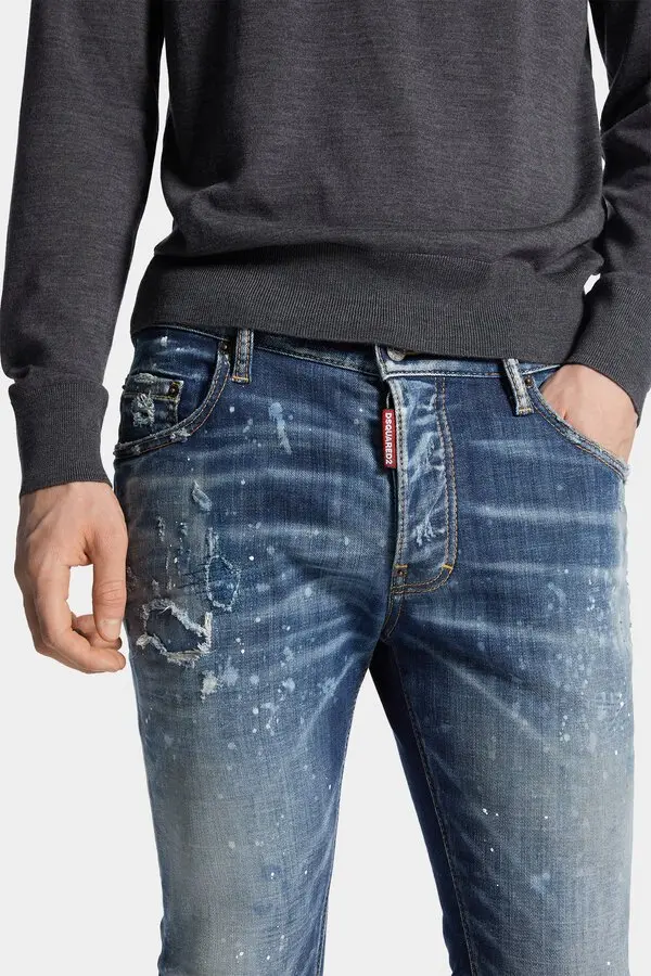 Dsquared2 Medium Galaxy Wash Supertwinky Jeans - Blue