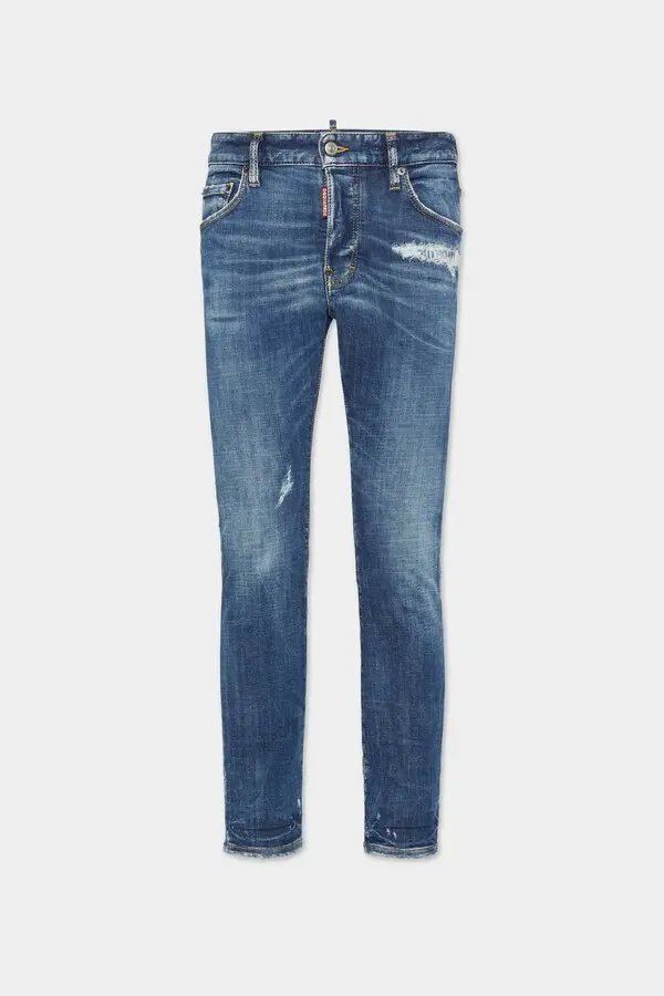 Dsquared2 Medium Wash Skater Jeans - Blue