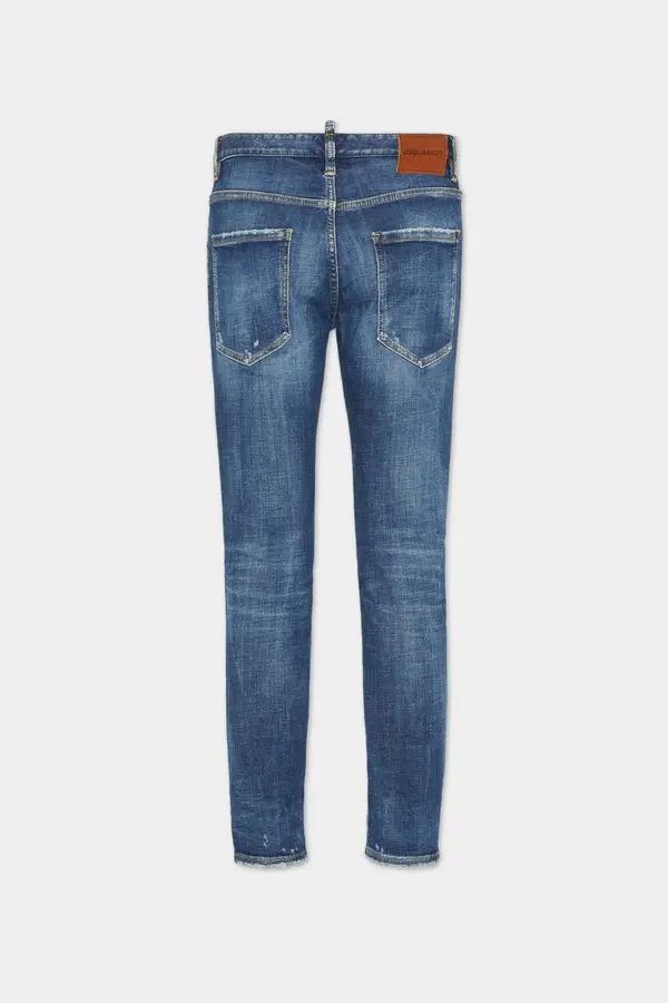 Dsquared2 Medium Wash Skater Jeans - Blue