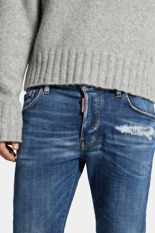 Dsquared2 Medium Wash Skater Jeans - Blue