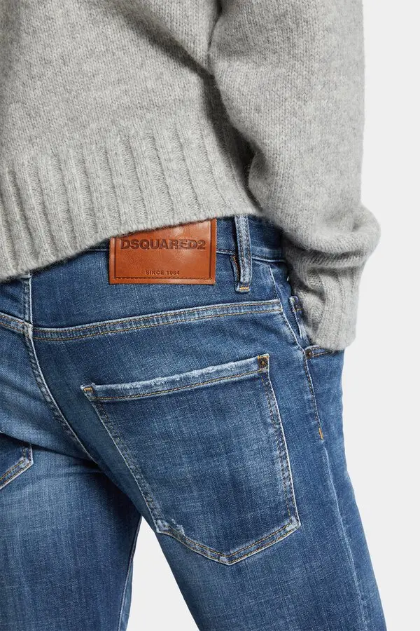 Dsquared2 Medium Wash Skater Jeans - Blue