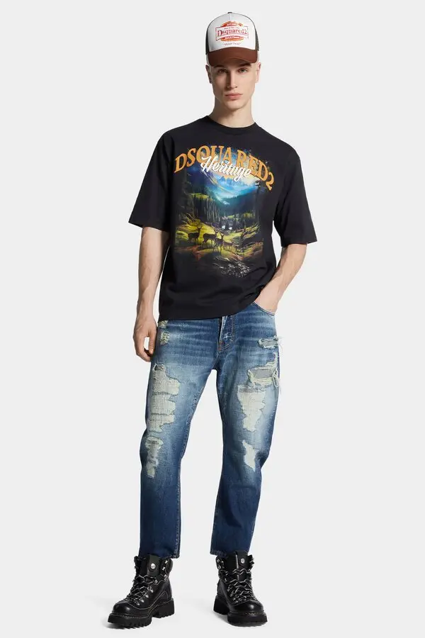 Dsquared2 Medium Fraded Wash Bro Jeans