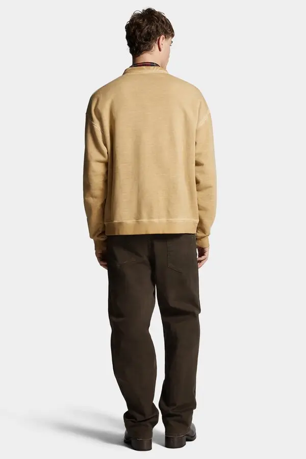 Dsquared2 Bull Leatherette Wash Loose Jeans