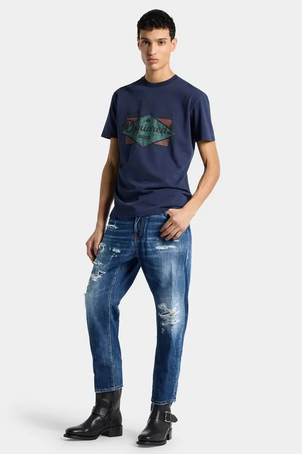Dsquared2 Medium Wash Ripped Jeans