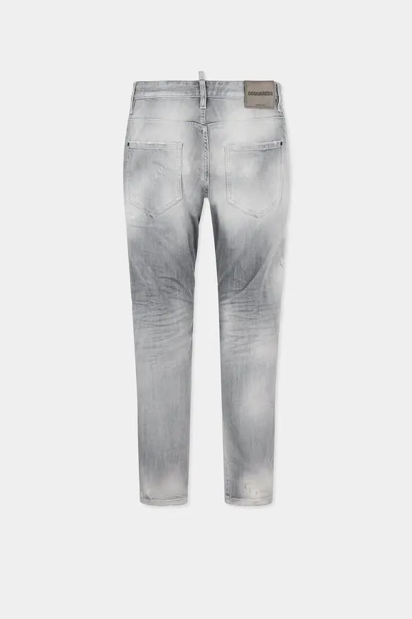 Dsquared2 Brushed Wash Slim Twist Jeans - Grey