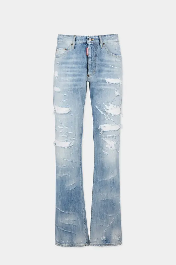 Dsquared2 Distressed Denim Jeans - Blue