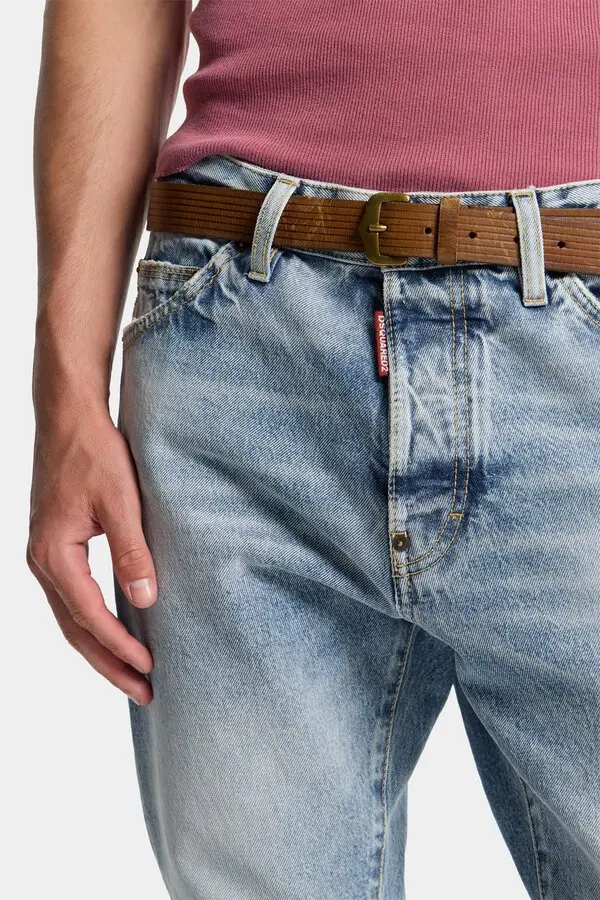 Dsquared2 Light Diagonale Wash Teddy Jeans