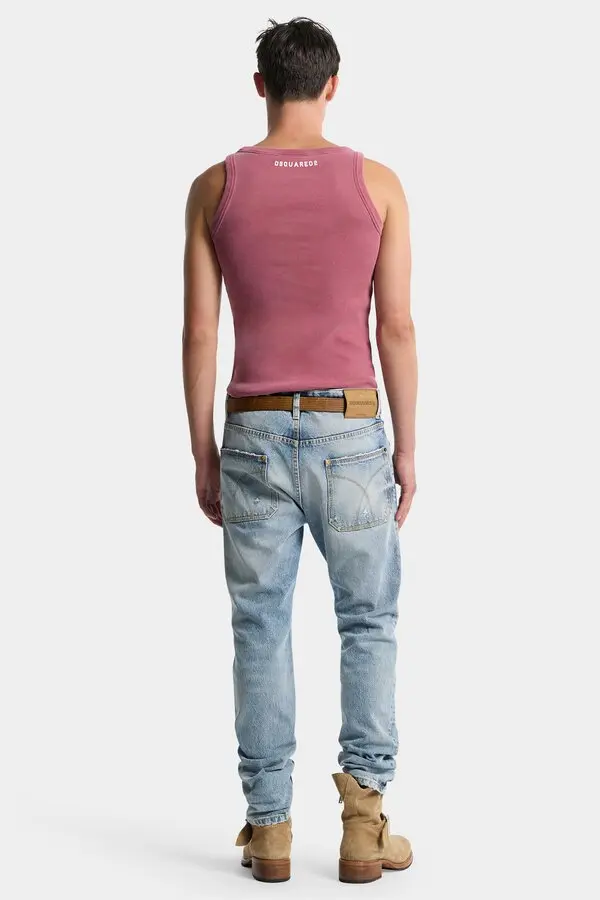 Dsquared2 Light Wash Teddy Jeans
