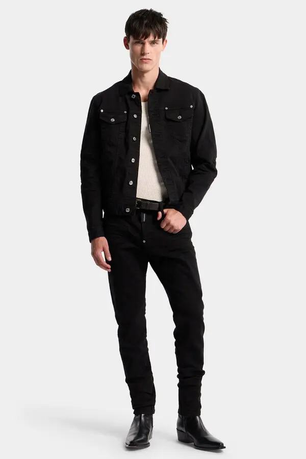 Dsquared2 Garment Dyed Teddy Jeans - Black