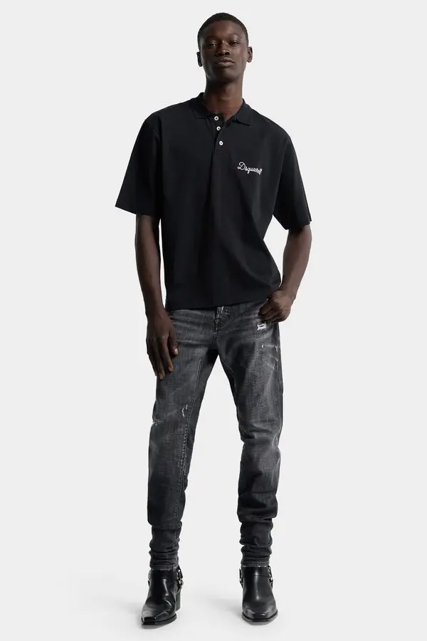 Dsquared2 Fog Wash Teddy Jeans - Black