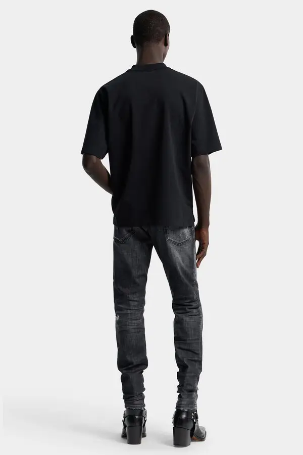 Dsquared2 Fog Wash Teddy Jeans - Black
