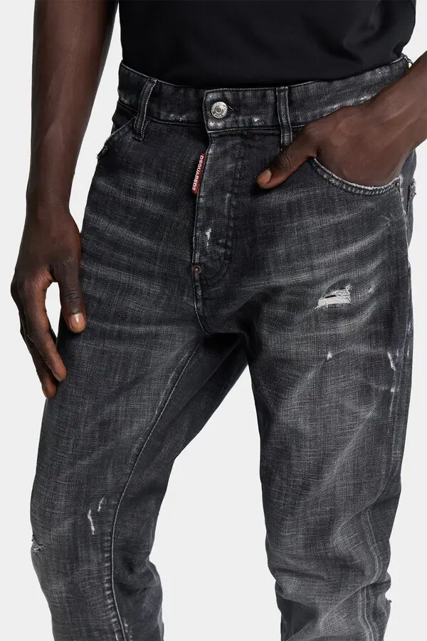 Dsquared2 Fog Wash Teddy Jeans - Black