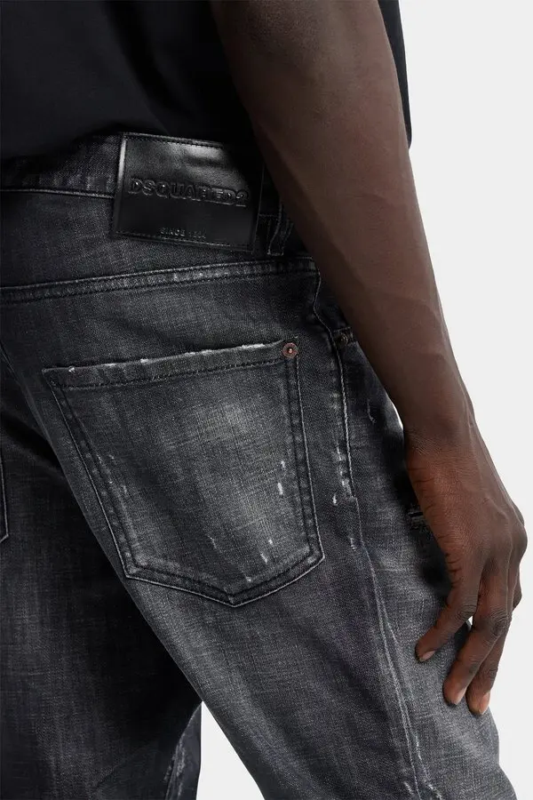 Dsquared2 Fog Wash Teddy Jeans - Black