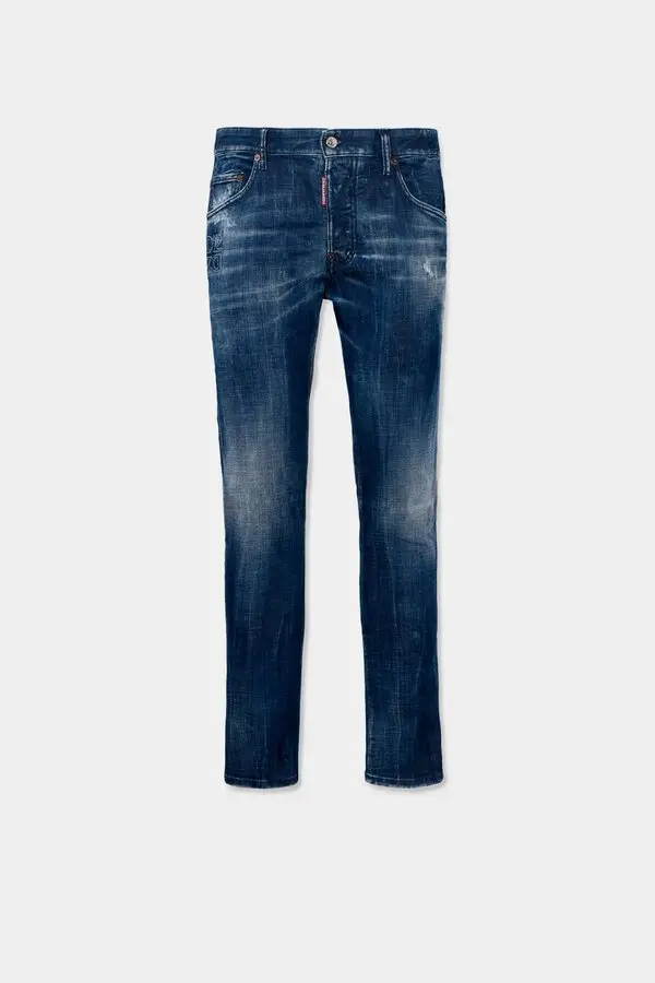 Dsquared2 Dark Milky Way Skater Jeans - Blue